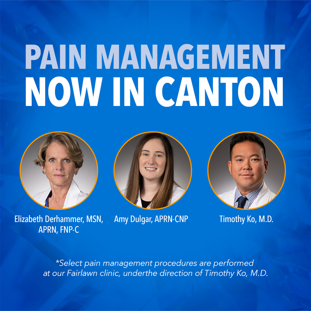 Crystal Clinic Pain Management Expands Services to Canton - Crystal Clinic Orthopaedic Center